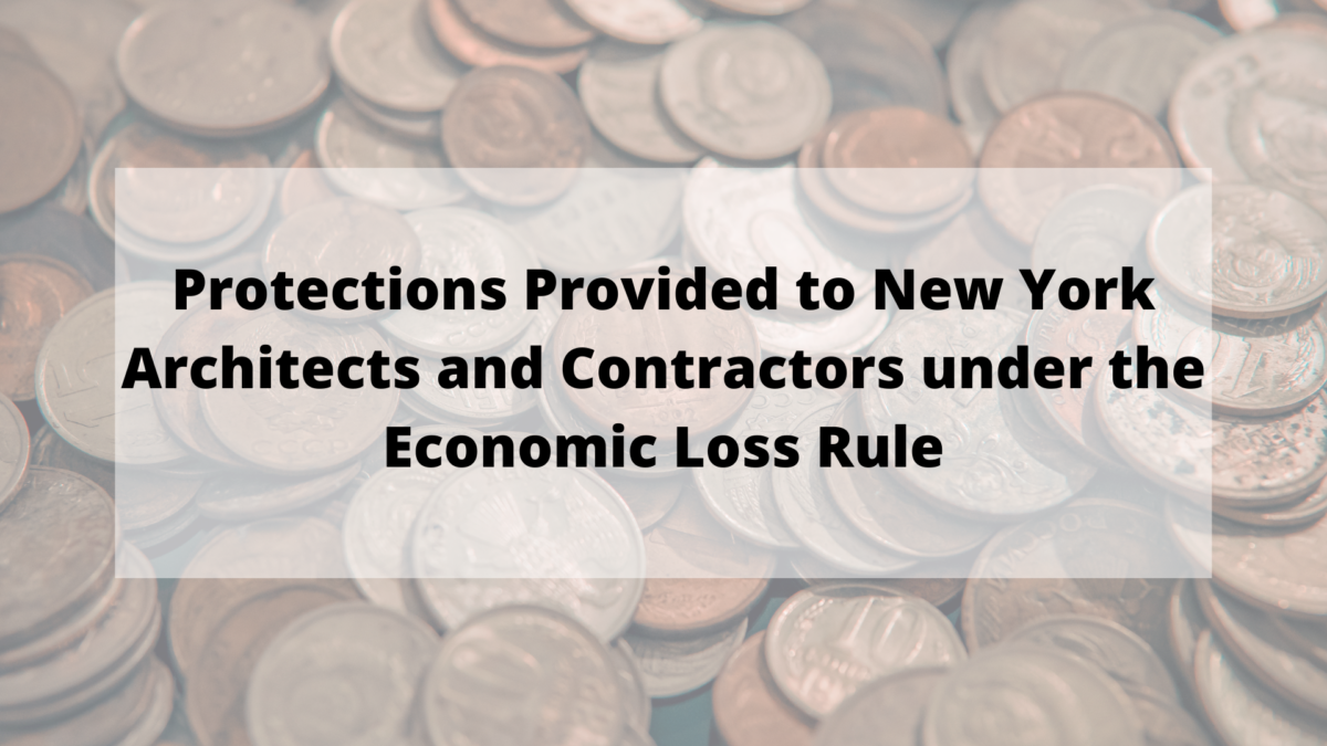 Protections Provided to New York Architects and Contractors under the ...